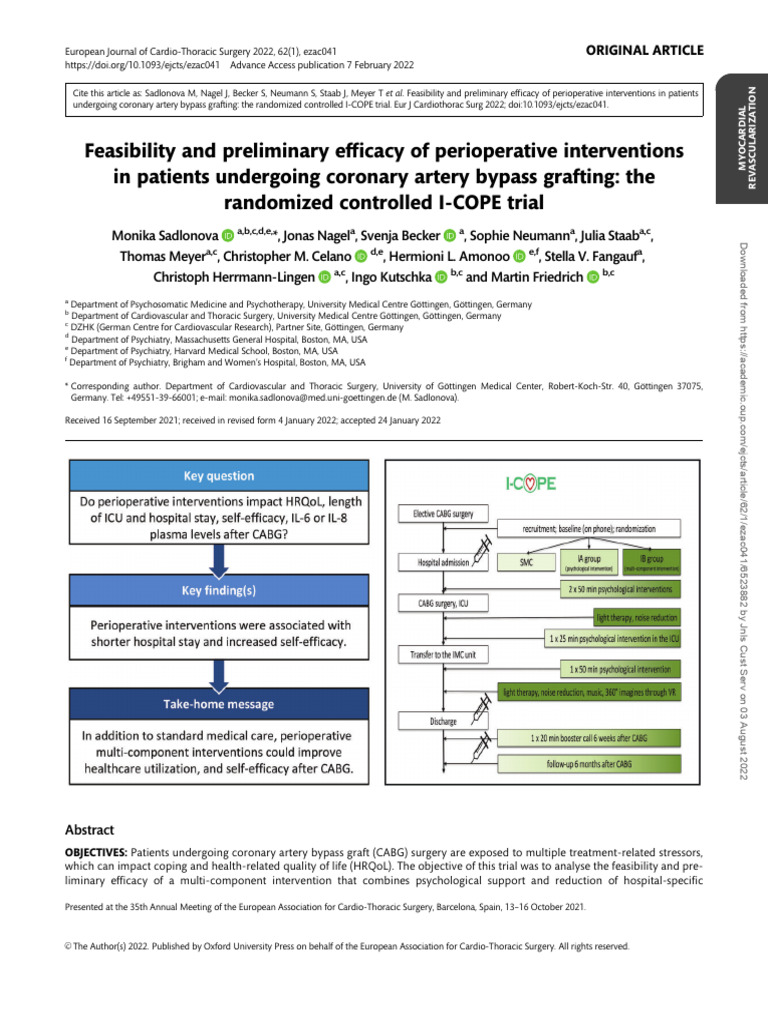 cabg 2 | PDF | Coronary Artery Bypass Surgery | Effect Size