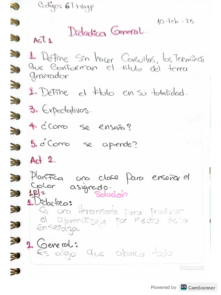 Ejercicio Inicial, Tema Generador - Maria Mercedes Acuña | PDF