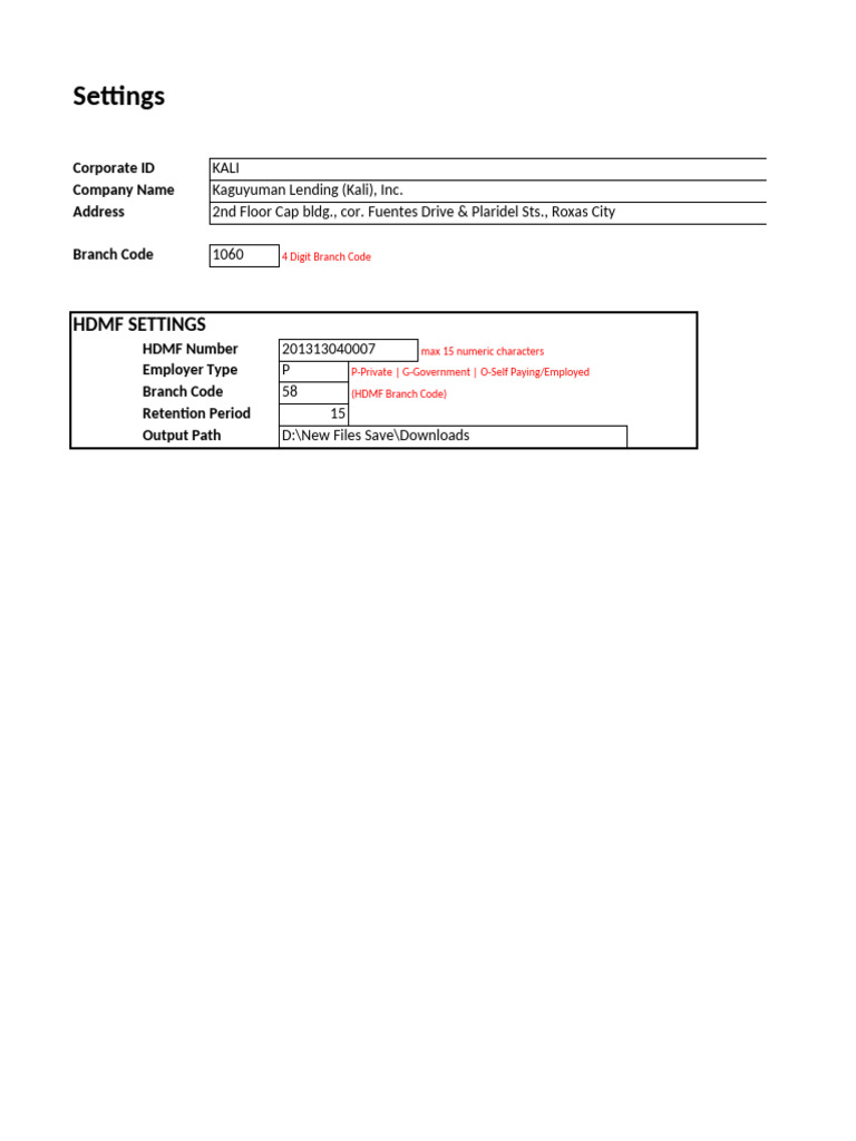 Kaguyuman Lending HDMF Settings Guide | PDF