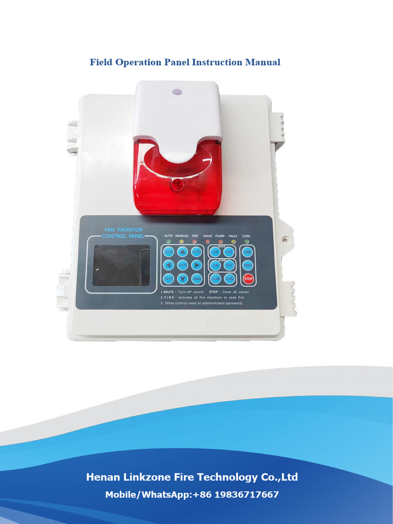 Field Operation Panel User Guide | PDF