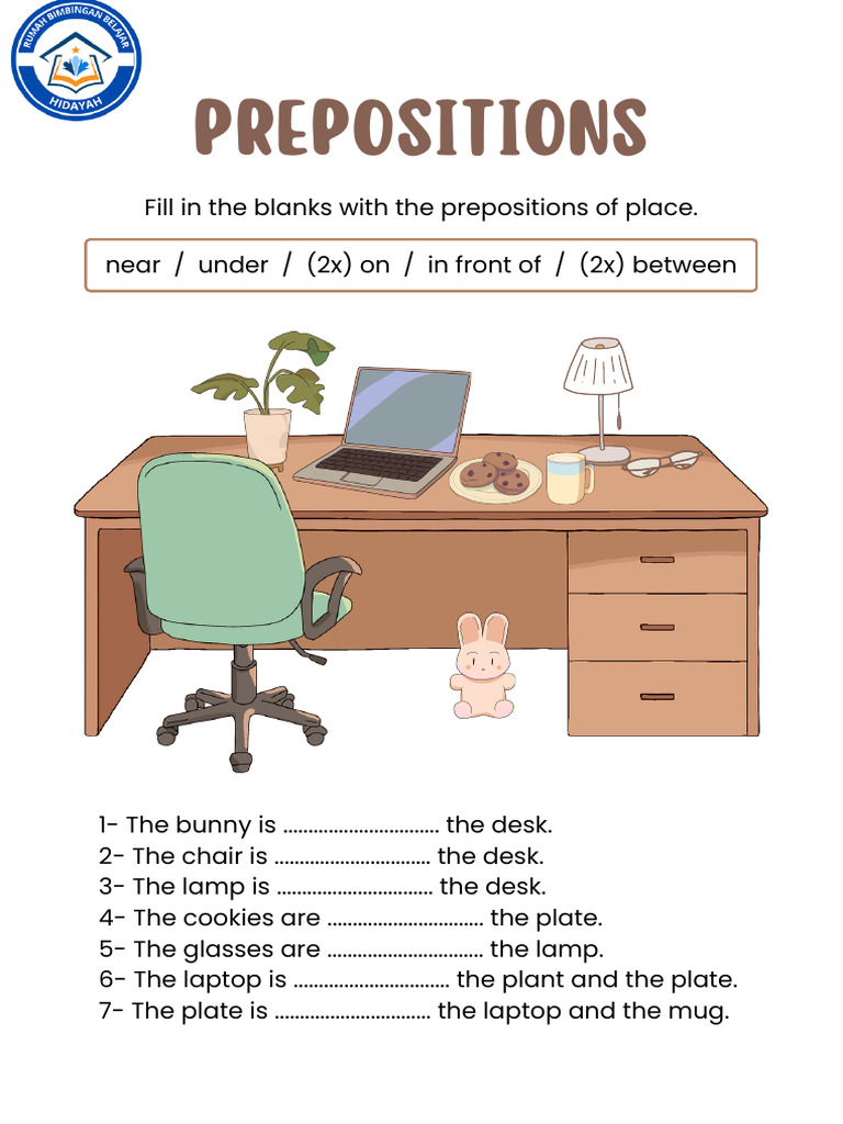 Prepositions Practice Worksheet | PDF