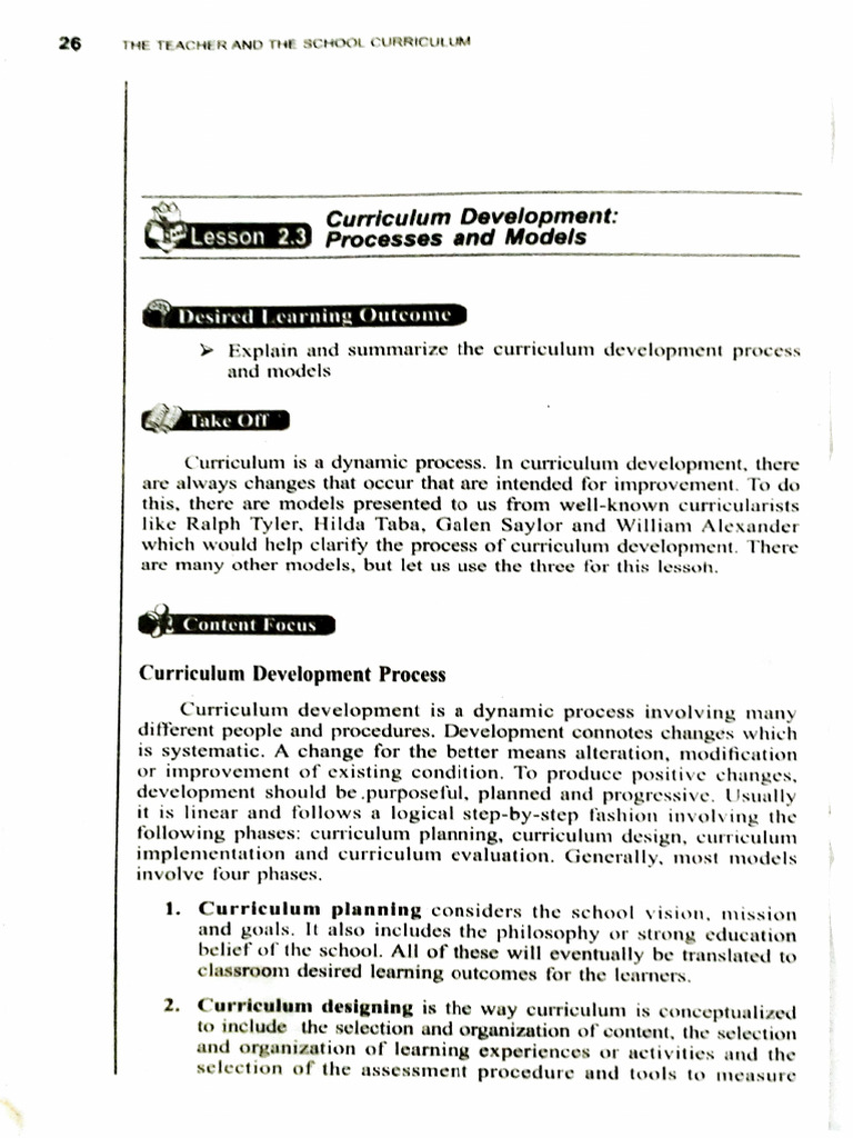 Curriculum Development Models Explained | PDF | Curriculum | Evaluation