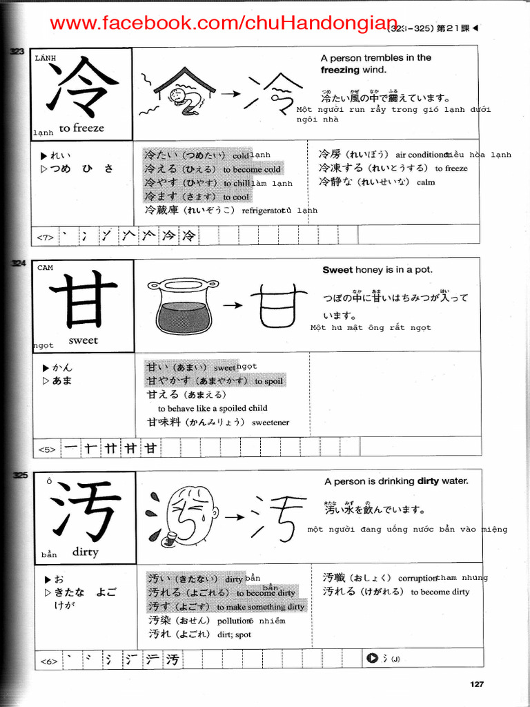 Chu Ha N Do N Gia N I Love KANJI Ba I 21 | PDF