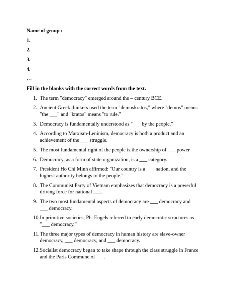 Understanding Democracy and Its Types | PDF