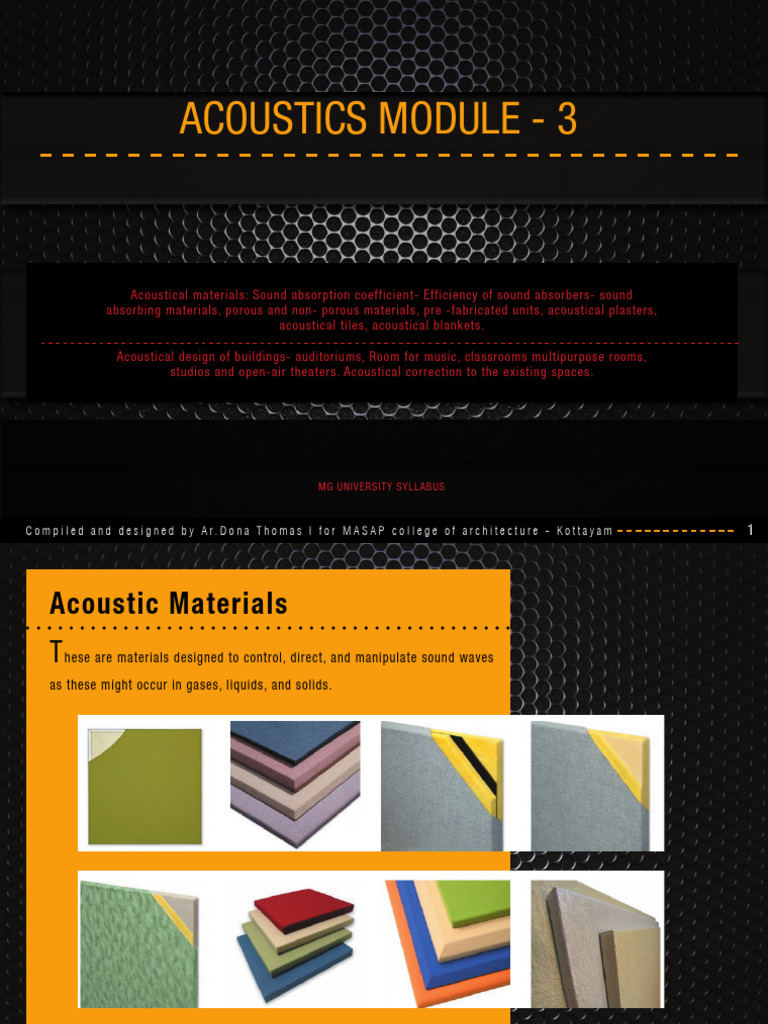 Acoustics Module3 For MG | PDF | Acoustics | Classical Mechanics