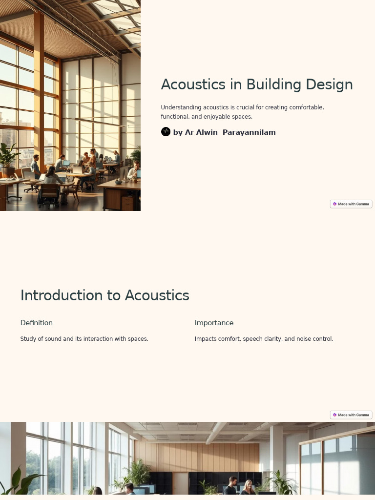 Acoustics in Building Design Guide | PDF