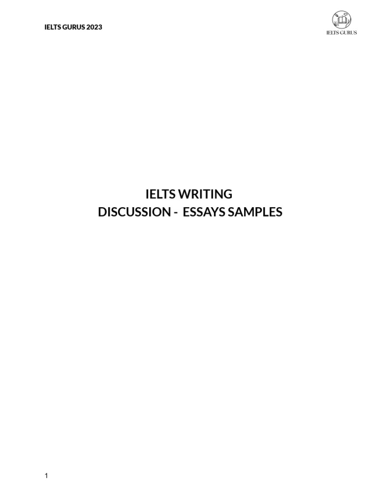 IELTS Essay Samples & Discussions | PDF | Human Impact On The ...