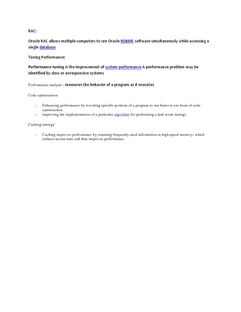 Oracle RAC Performance Tuning Guide | PDF | Business | Technology ...