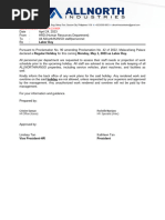 Temporary Skeletal Work Schedule Memo | PDF | Employment | Labor