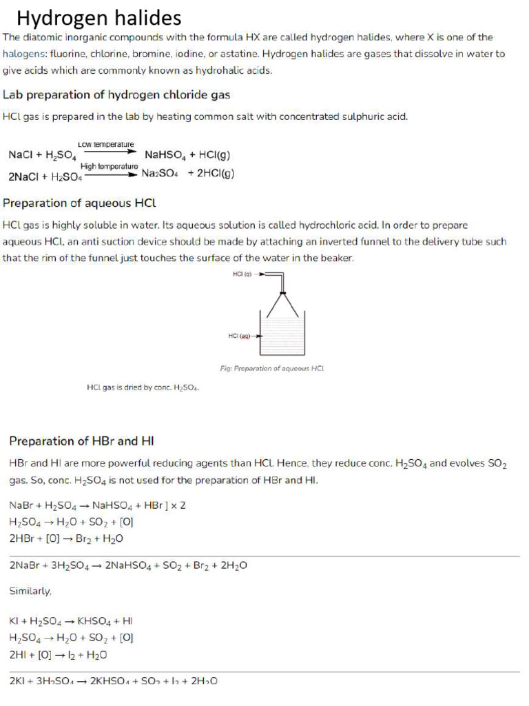 Hydrogen-halides | PDF