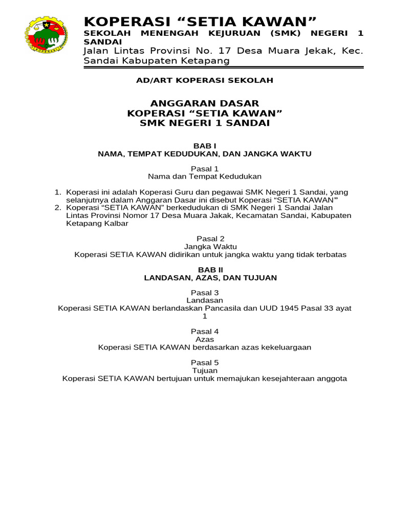 Ad Art Koperasi Sekolah | PDF