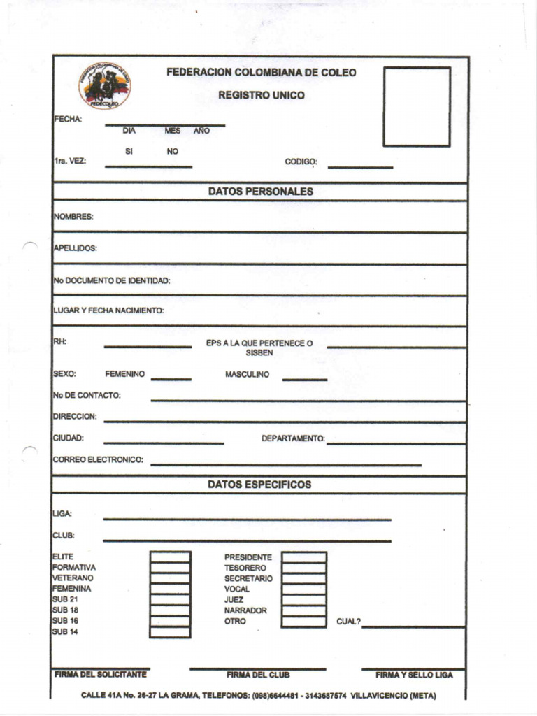 FORMATO AFILIACION Y SOLICITUD DE CARNET 20230118 | PDF