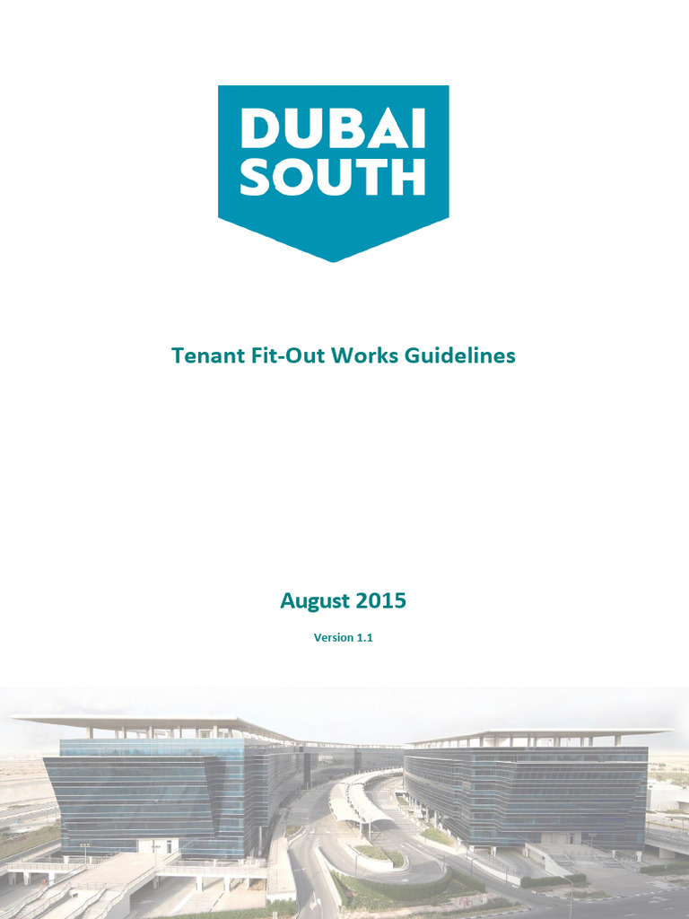 Dubai South Tenant Fit-Out Guidelines | PDF | Lease | Leasehold Estate