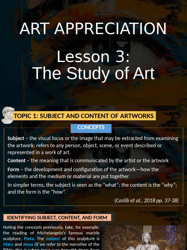 Art Appreciation-Lesson 3-T1 | PDF | Abstract Art | Paintings