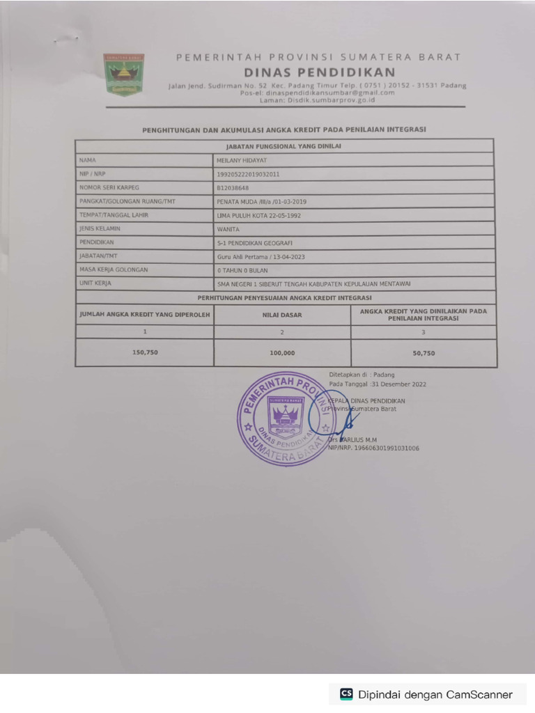 Pak Integrasi Meilany | PDF