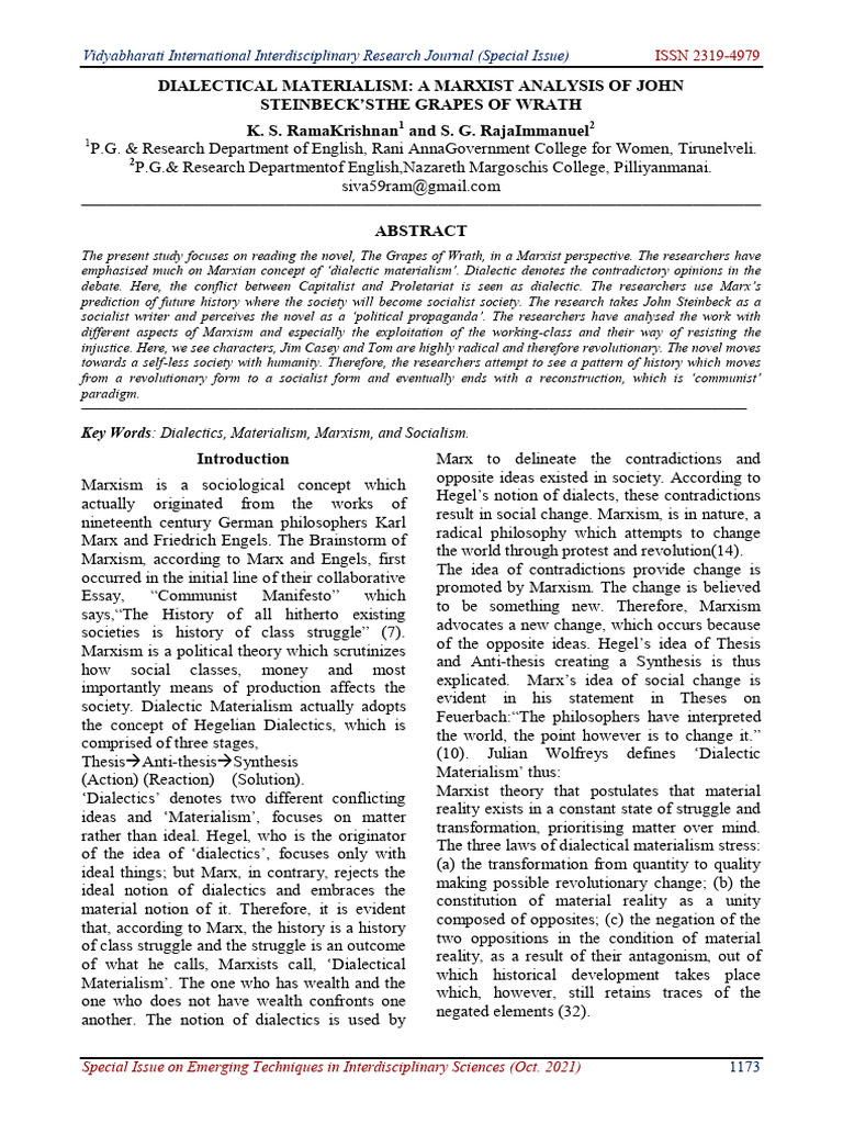 Dialectical Materialism a Marxist Analys | PDF | Marxism | Dialectic