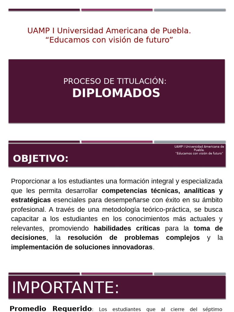 Proceso de Titulación DIPLOMADO | PDF