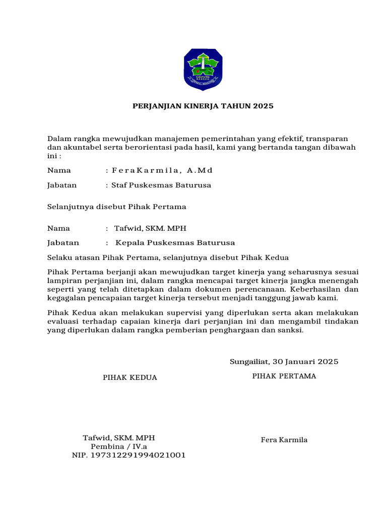 Format Perkin Individu 2025 | PDF