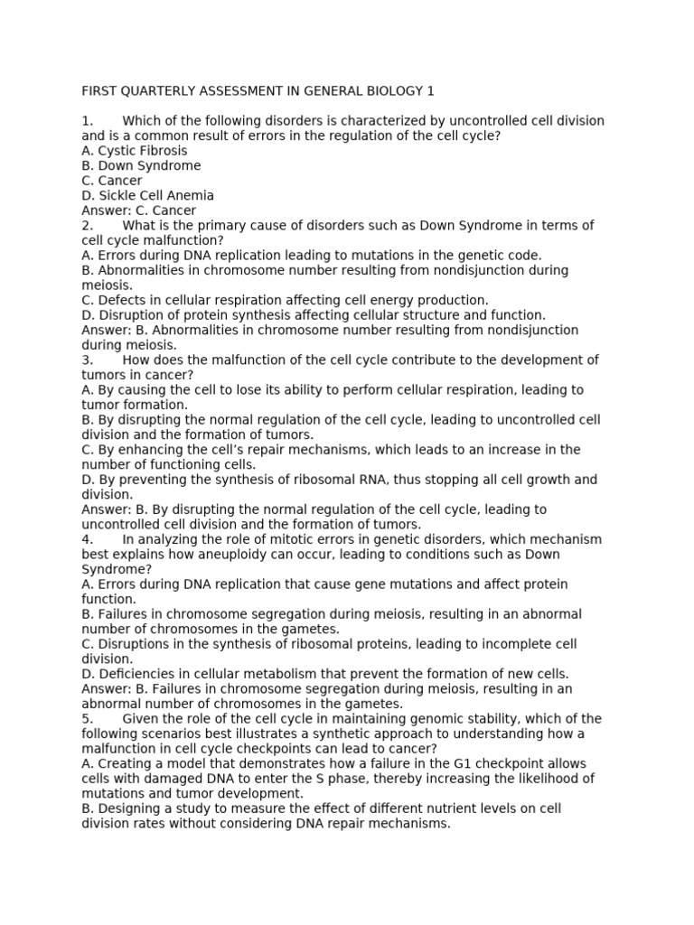 bio answer key | PDF | Mitosis | Plate Tectonics