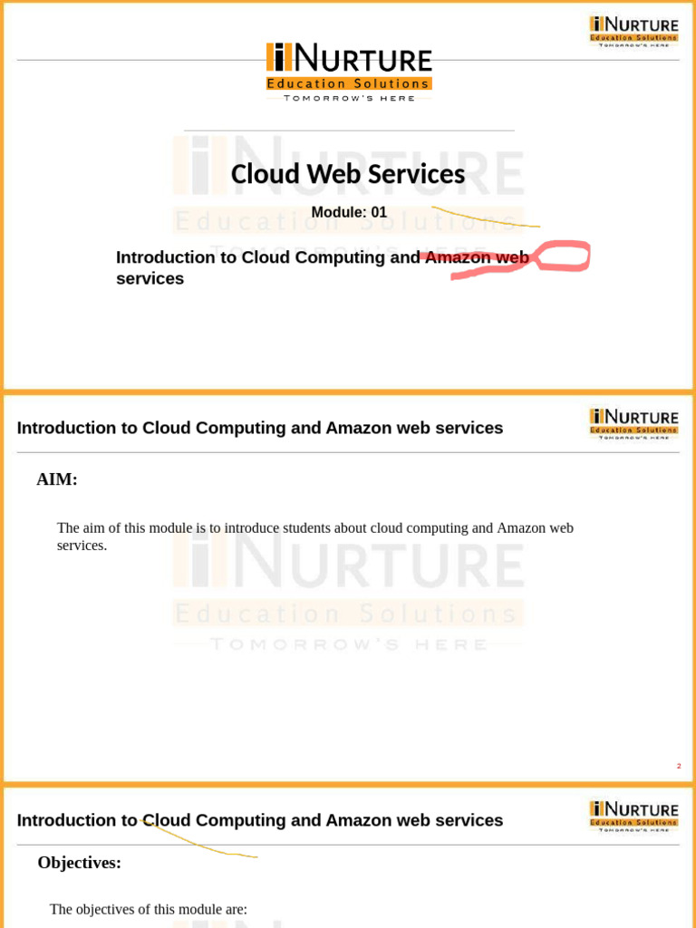 5 SEM-CWS_Module 1_Introduction to CC and AWS (1) | PDF | Cloud Computing | Software As A Service