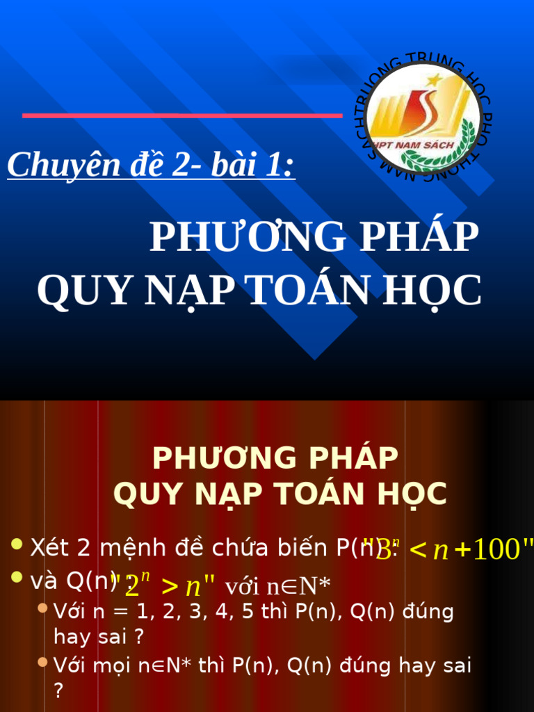 Phuong Phap Chung Minh Quy Nap Toan Hoc | PDF