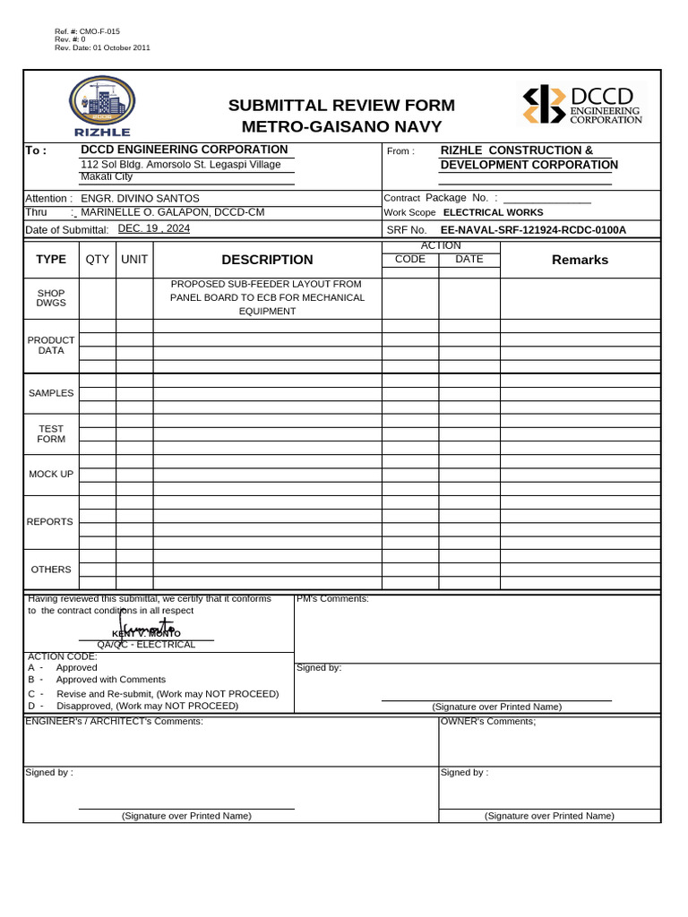 Ee Naval SRF 121924 RCDC 0100a | PDF