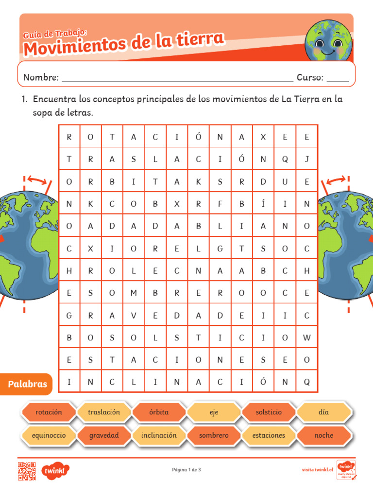 Sa Cs 1731515867 Guia de Trabajo Movimientos de La Tierra Ver 2 | PDF ...