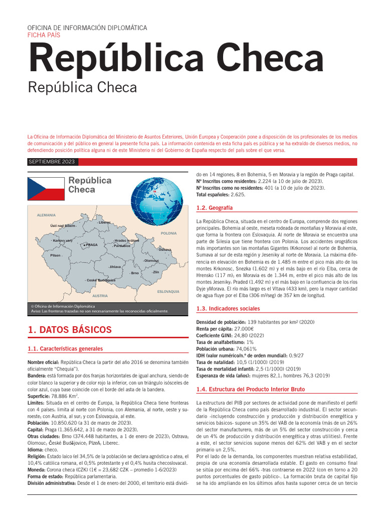 República Checa Pdf Republica Checa Balance Presupuestario Del