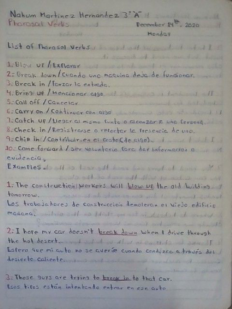 Activity 12 - Phrasal Verbs | PDF