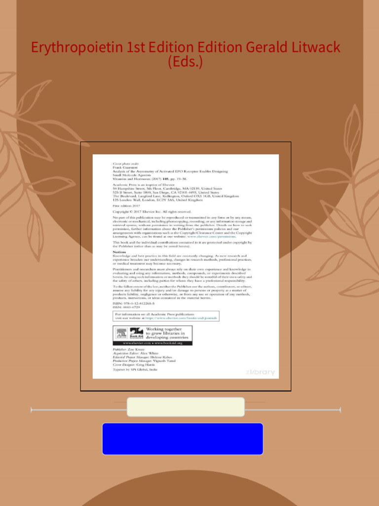 Erythropoietin 1st Edition Edition Gerald Litwack (Eds.) | PDF ...