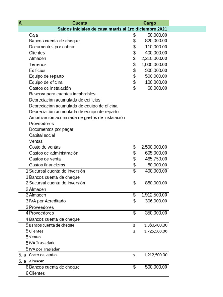 Ejercicio 1 | PDF | Cheque | Dinero