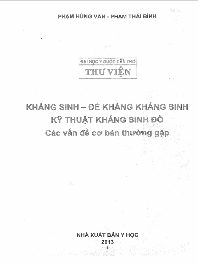 (123doc) - Khang-Sinh-De-Khang-Khang-Sinh-Ky-Thuat-Khang-Sinh-Do | PDF