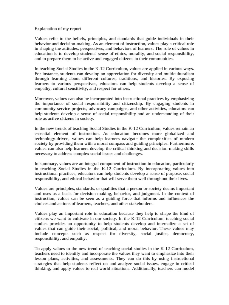 Explanation of my report in esc12 | PDF | Curriculum | Learning