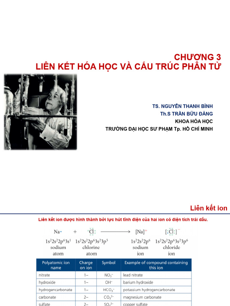 Chapter 3 Chemical Bonding 2020-Binh | PDF
