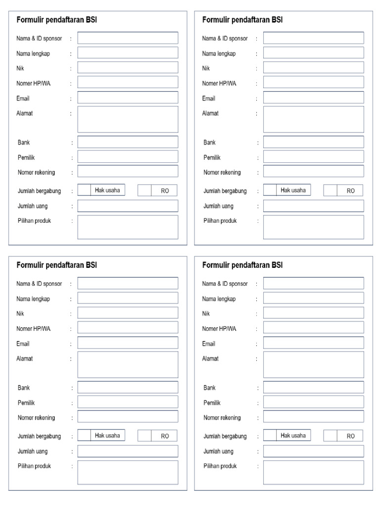 FORMULIR | PDF