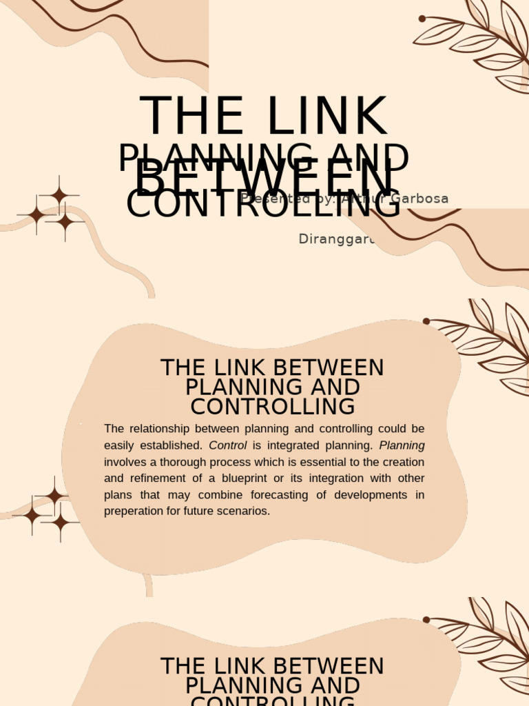 The Link Between Planning and Controlling | PDF | Balance Sheet | Expense