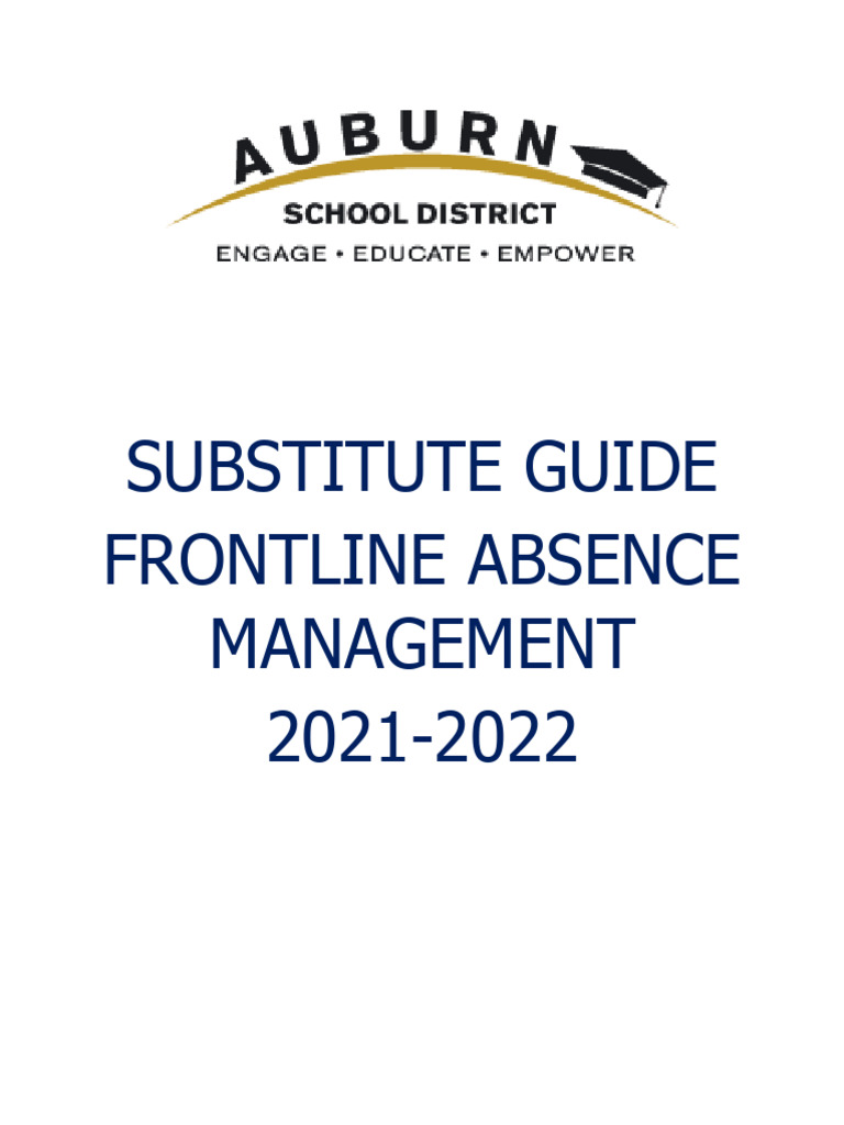 Frontline-Substitute-Guide 2021 | PDF | Interactive Voice Response ...