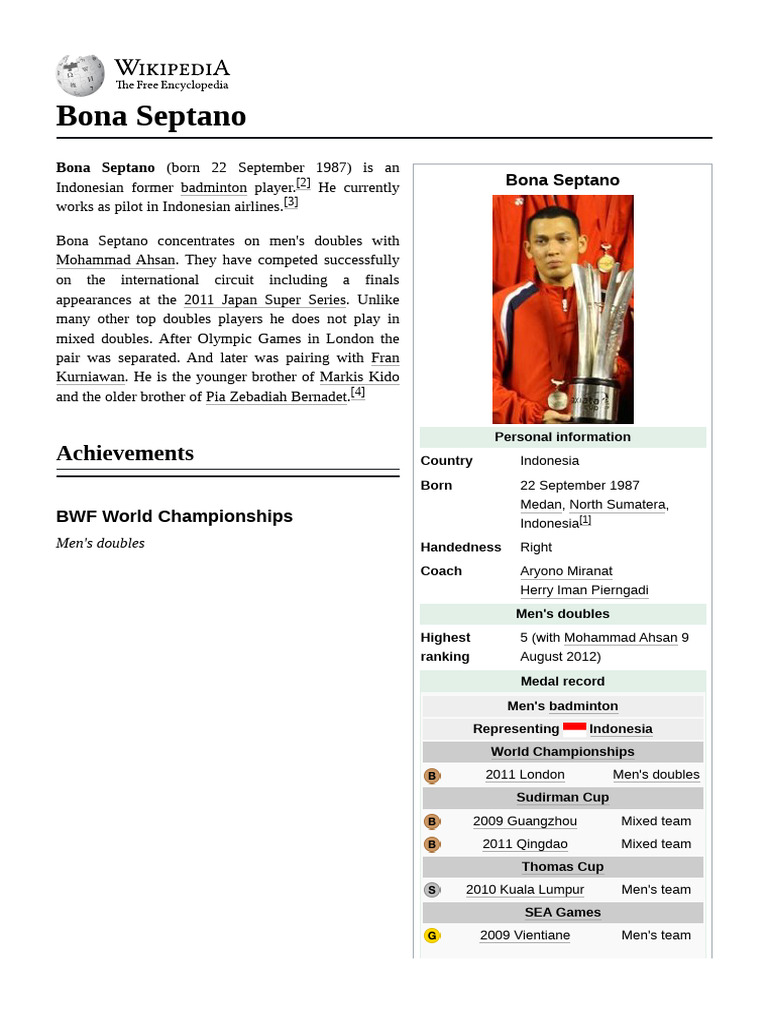 Bona_Septano | PDF | Sports Competitions
