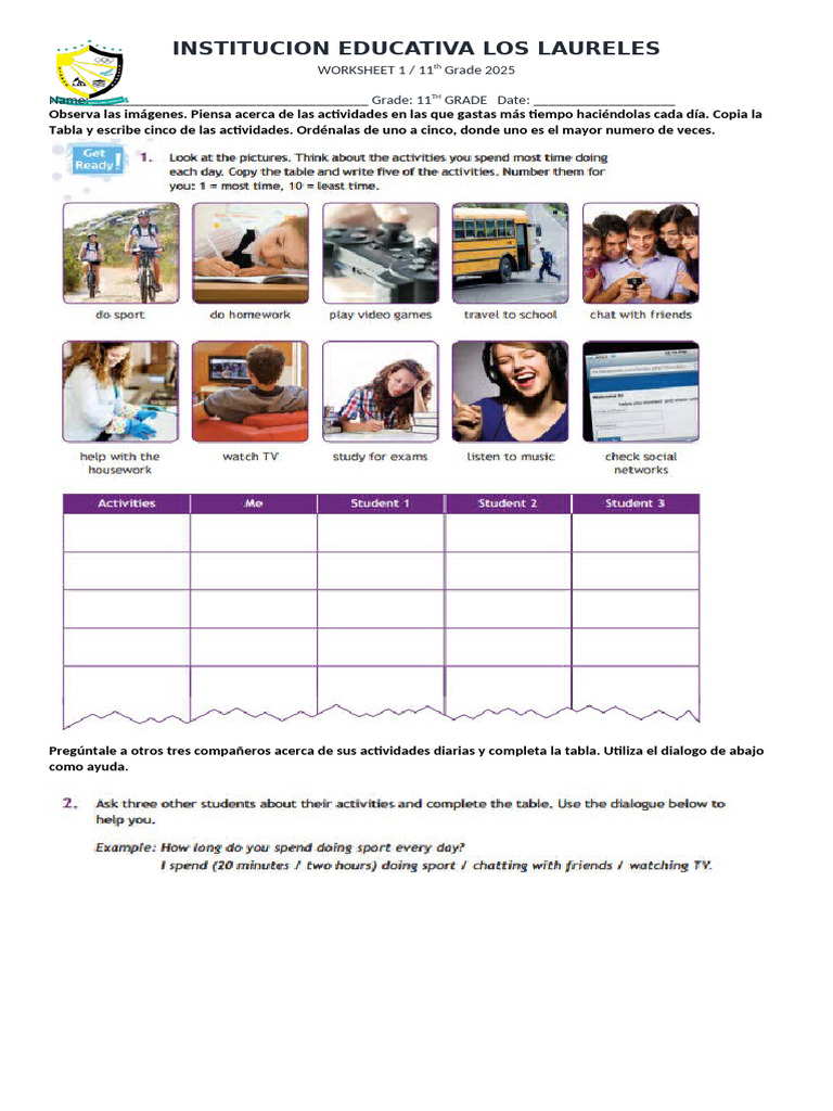 Worksheet 1 | PDF