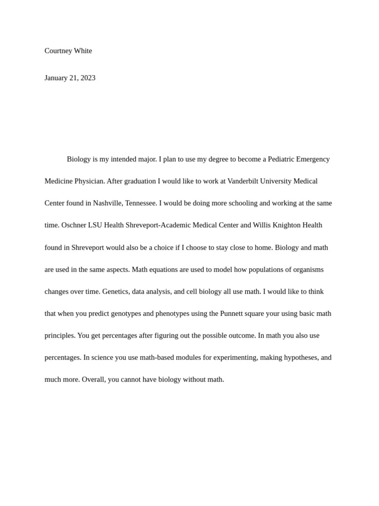 Biology and Math in Medicine | PDF