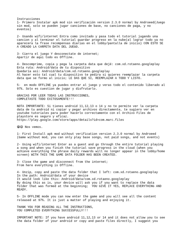 Instrucciones de Instalación | PDF | Computer File | Information Management