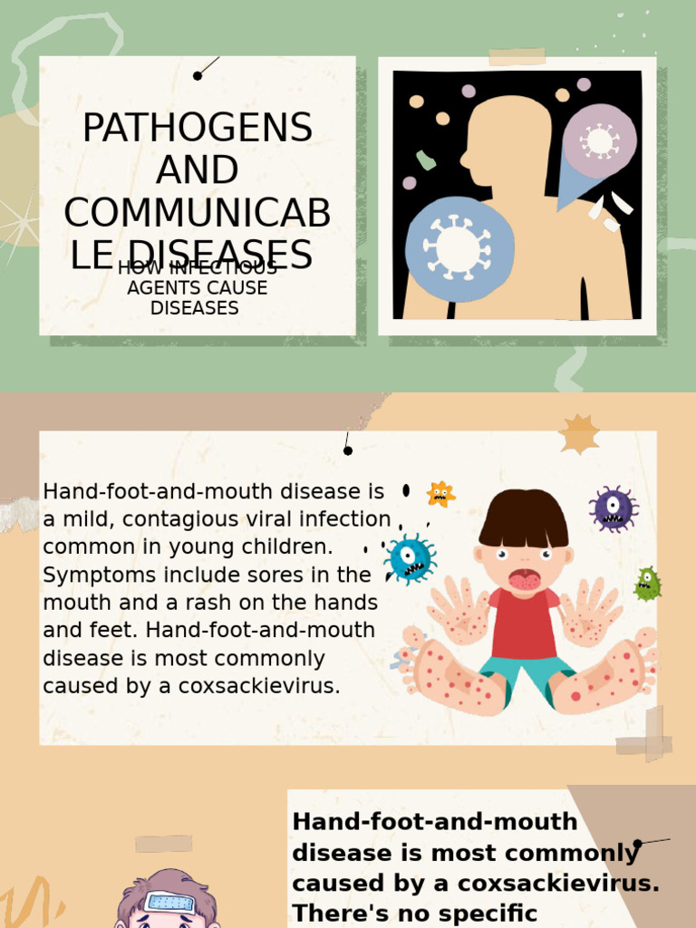 Pathogens and Communicable Diseases Education Presentation in Light ...