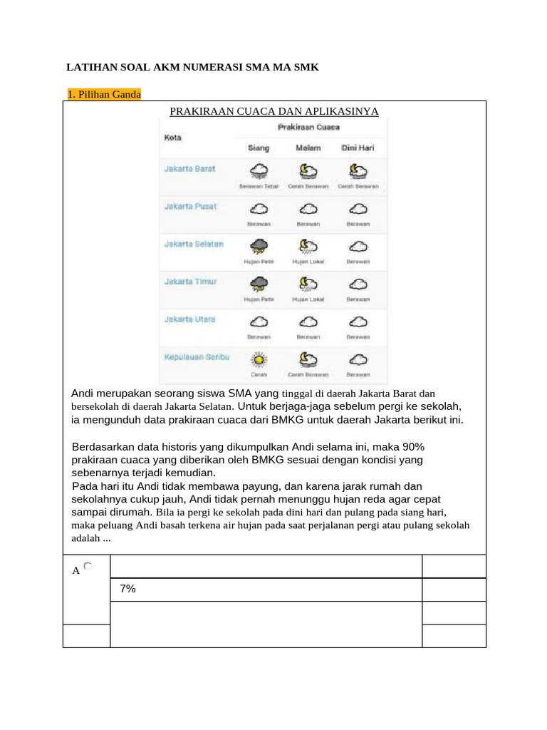 003 Numerasi Sma | PDF