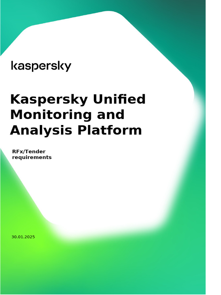 Kaspersky Cybersecurity Solution RFx Requirements | PDF | Databases ...