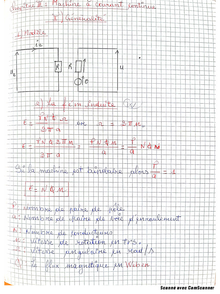 Cours Sur Le Moteur A Courant Continu (MCC) - 1 | PDF