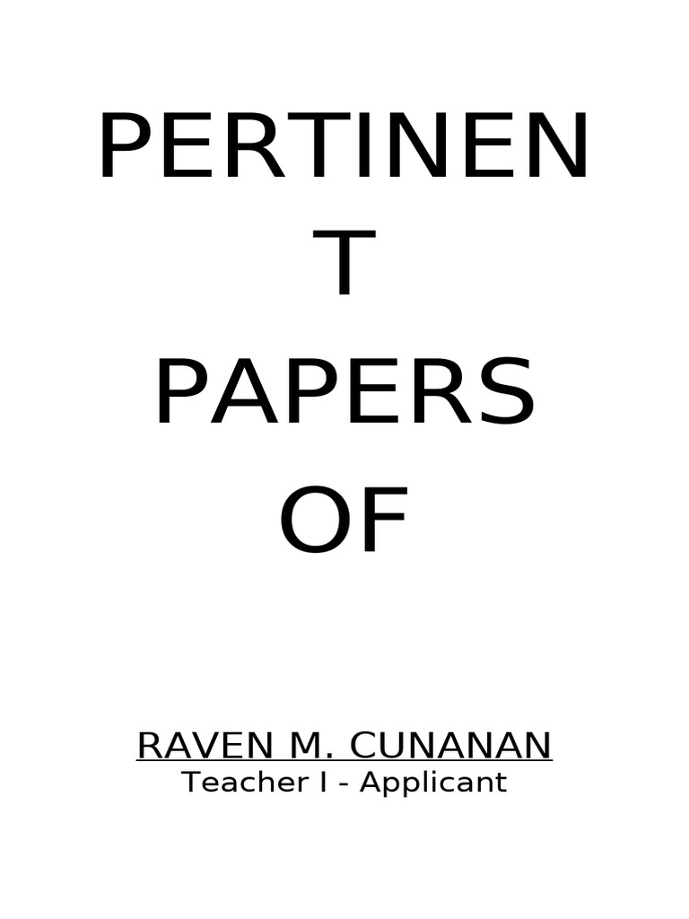 PERTINENT | PDF