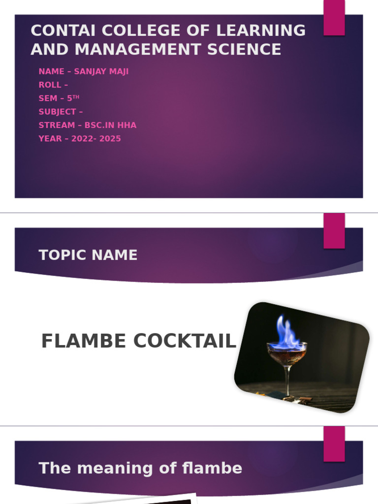 Flame Cocktail | PDF
