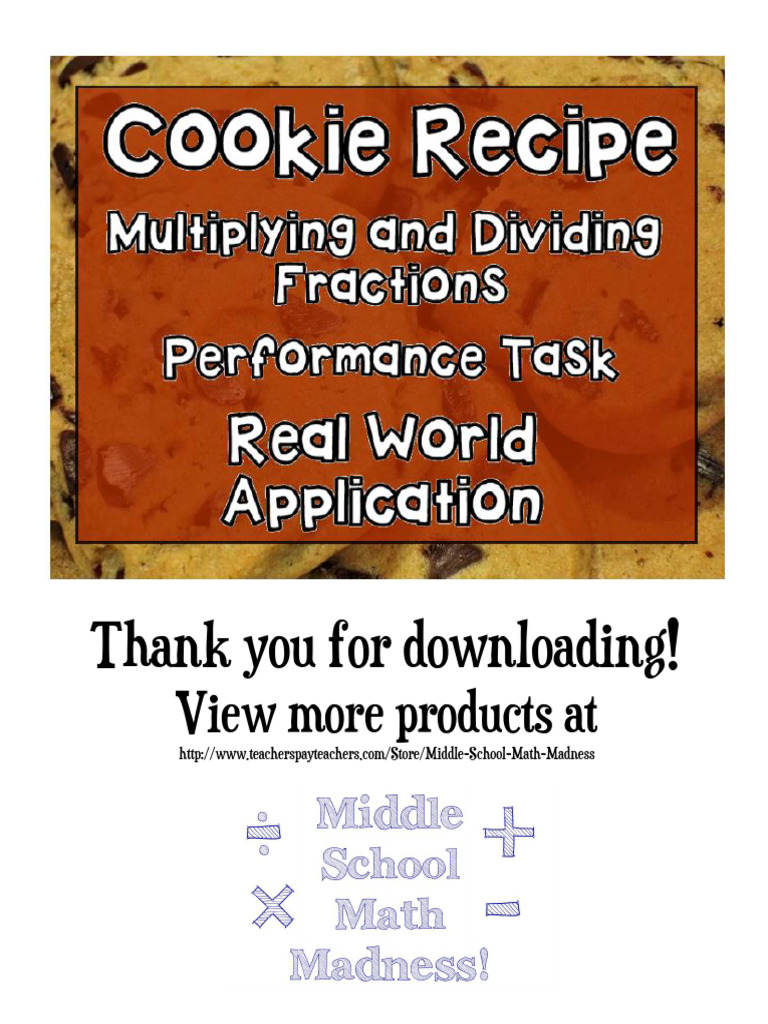 Multiply and Divide Fractions Recipe Guide | PDF