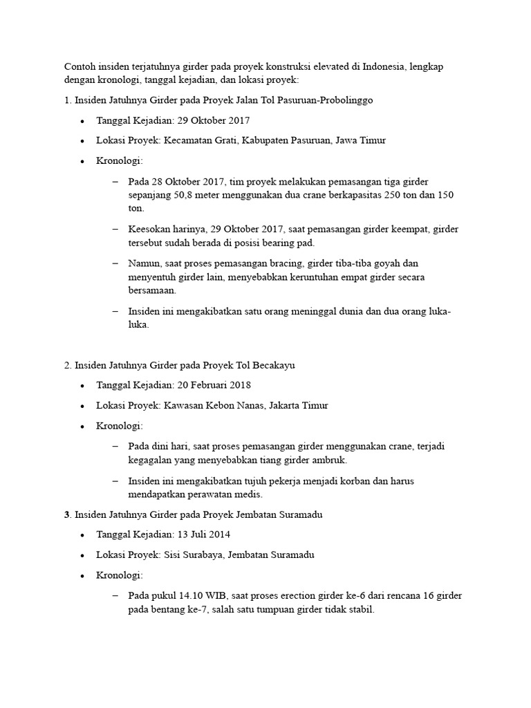 Contoh Insiden | PDF