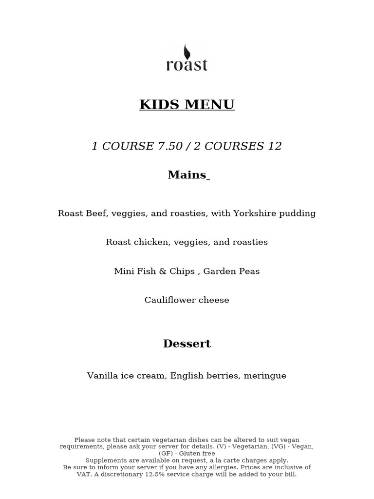 Kids Menu 19.05.2021 | PDF